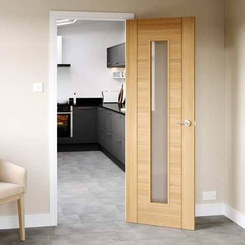 Acadia Oak Glazed Pre-Finished Door – The Door CompanyUK Ltd